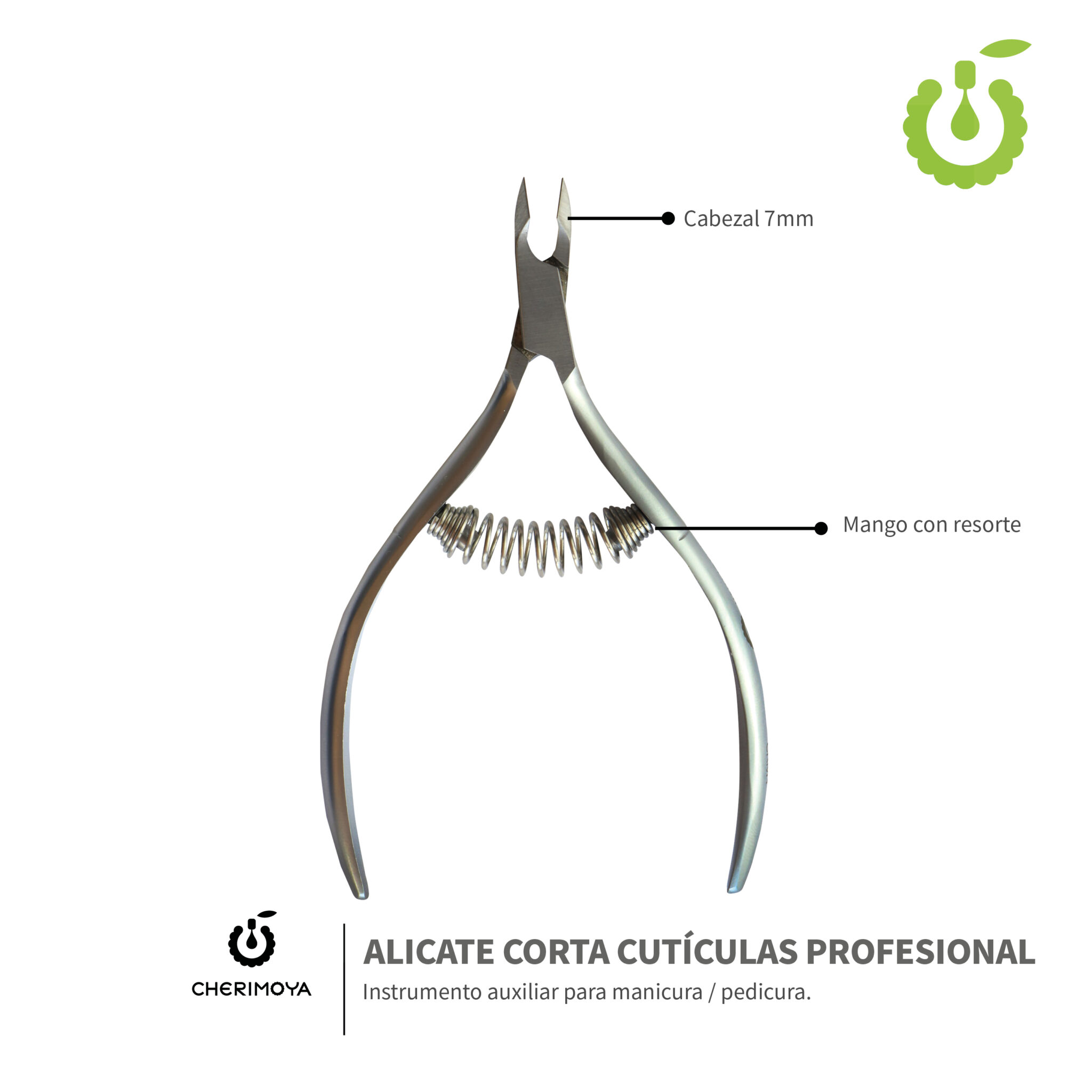 Alicate Cutículas Premium con Resorte (BH005217) – Cherimoya